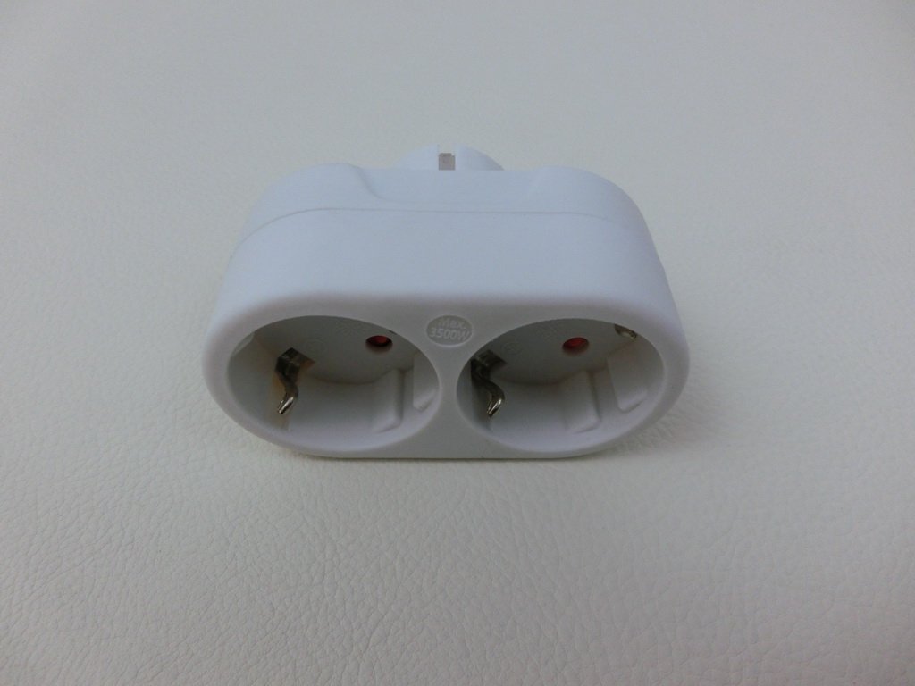 Mehrfachstecker 2-Fach Rund Horizontal, 6,99